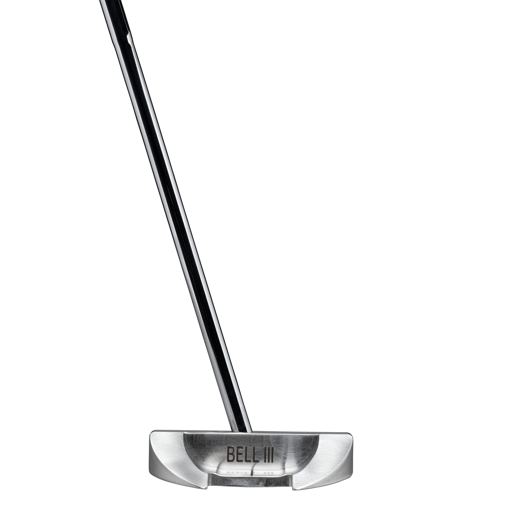 Bell III N-365 No-Offset Center Shaft Half-Mallet Golf Putter + Winn Dri-Tac Dark Gray Standard Grip (Right, 35)