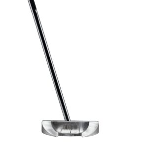 Bell III N-365 No-Offset Center Shaft Half-Mallet Golf Putter + Winn Dri-Tac Dark Gray Jumbo Grip (Right, 34)