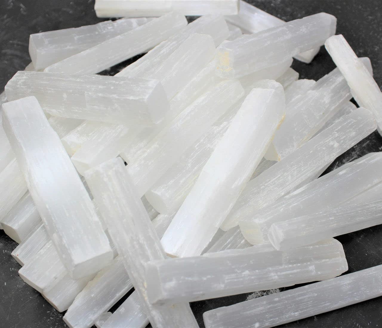 Pachamama Essentials Selenite Crystal Sticks for Healing, Reiki, & Metaphysical Energy Drawing - Available in 2.5 Inches, 4 Inches & 9 Inches (20, 2.5")