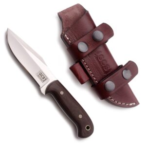 gcs handmade micarta handle d2 tool steel tactical hunting knife with leather sheath full tang blade designed for hunting & edc gcs 317