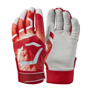 evoshield daze adult batting gloves - scarlet, large