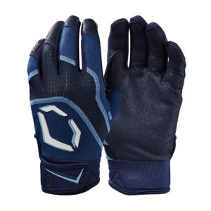 evoshield youth khaos batting gloves - navy, large