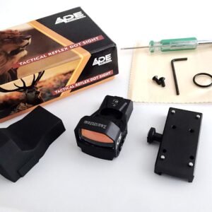 Ade Advanced Optics Zantitium RD3-015 Red Dot Sight + Optic Mounting Plate for 1911 Novak Rear Sight Pistol