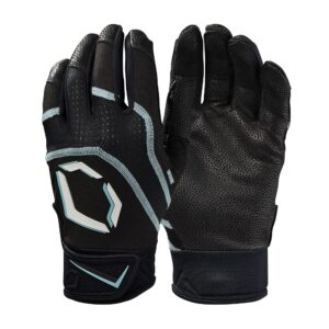 evoshield youth khaos batting gloves - black, medium