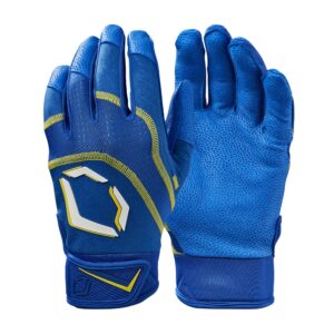 evoshield youth khaos batting gloves - royal blue, medium