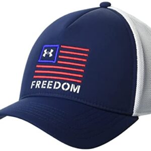 Under Armour Men's Freedom Trucker Hat , (409) Academy / White / White, One Size Fits All