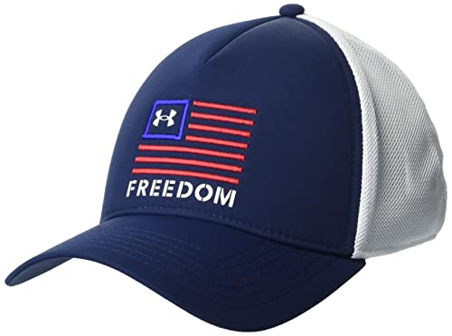 Under Armour Men's Freedom Trucker Hat , (409) Academy / White / White, One Size Fits All