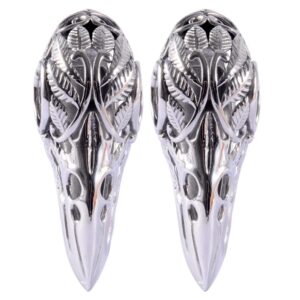 2PCS 9/16 14mm Ear Hangers for Stretched Ears Bird Stainless Steel Ear Weights Expander Gauge Earrings for Body Piercing Jewelry Upgrade Plugs,Sliver,Steel Color,6.7x3.69cm