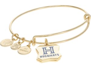 alex and ani harry potter, wizards welcome duo charm expandable bangle bracelet,shiny gold,blue, bracelets