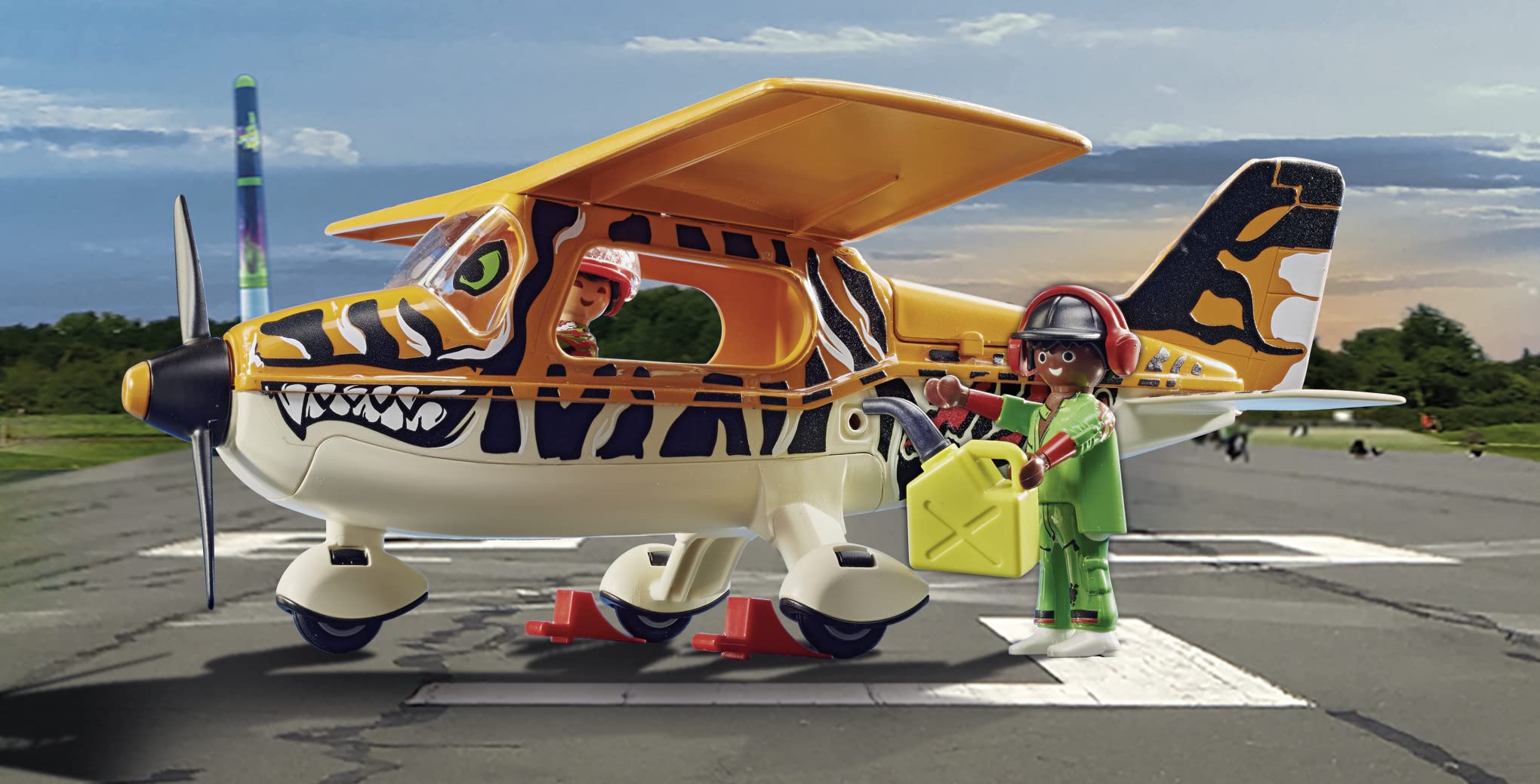 Playmobil Air Stunt Show Tiger Propeller Plane