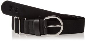 under armour womens softball belt , (001) black / / white , one size fits all