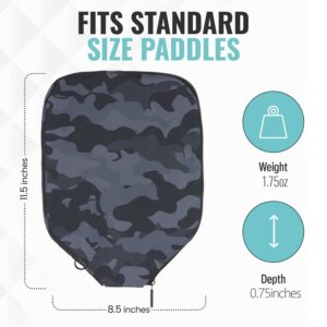 Palms-O-Aces Pickleball Paddle Covers Only - Protect Your Paddle with Our Durable and Padded Pickleball Paddle Cover - Zipper Closure and Canvas Material Pickleball Covers for Paddles