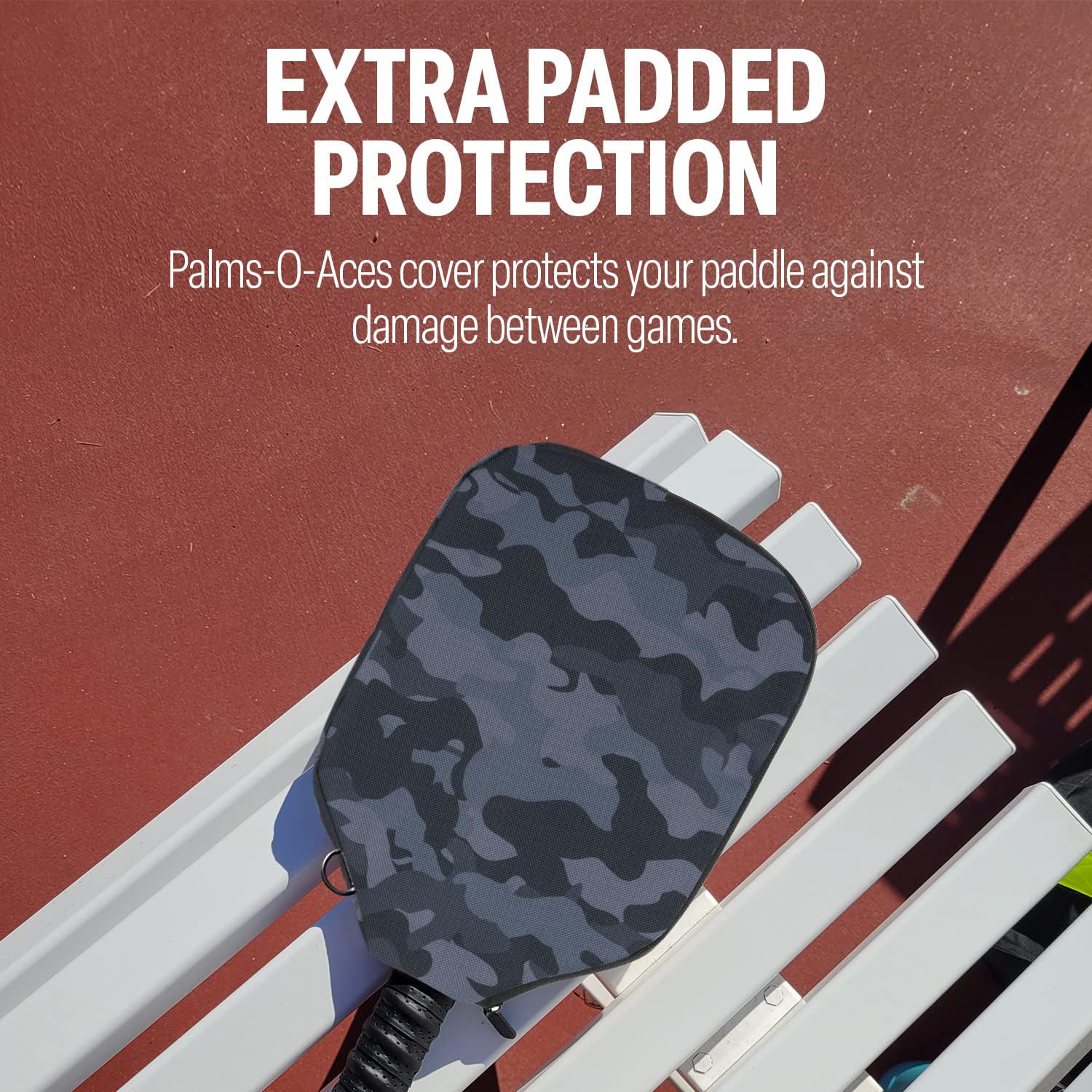 Palms-O-Aces Pickleball Paddle Covers Only - Protect Your Paddle with Our Durable and Padded Pickleball Paddle Cover - Zipper Closure and Canvas Material Pickleball Covers for Paddles