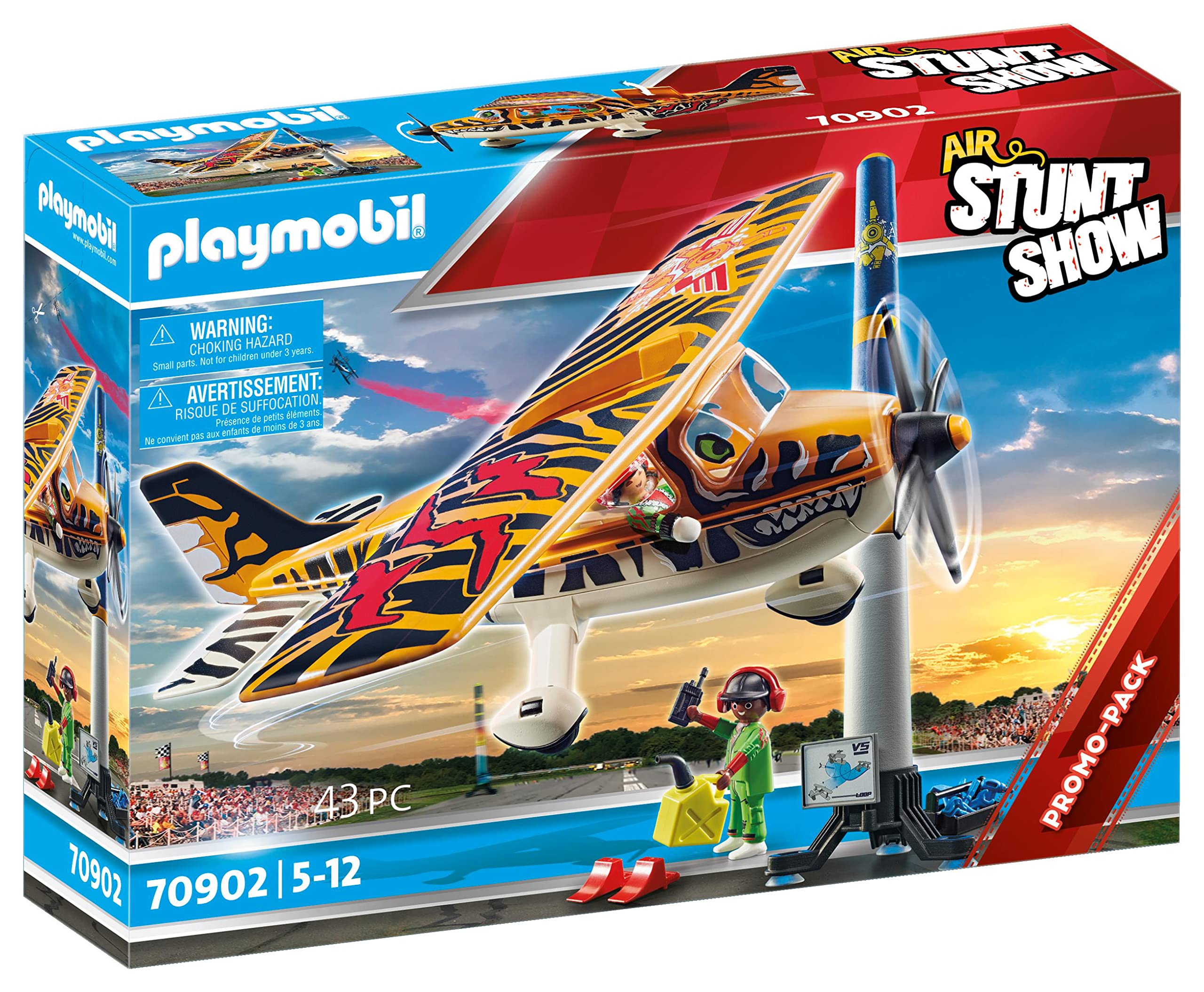 Playmobil Air Stunt Show Tiger Propeller Plane