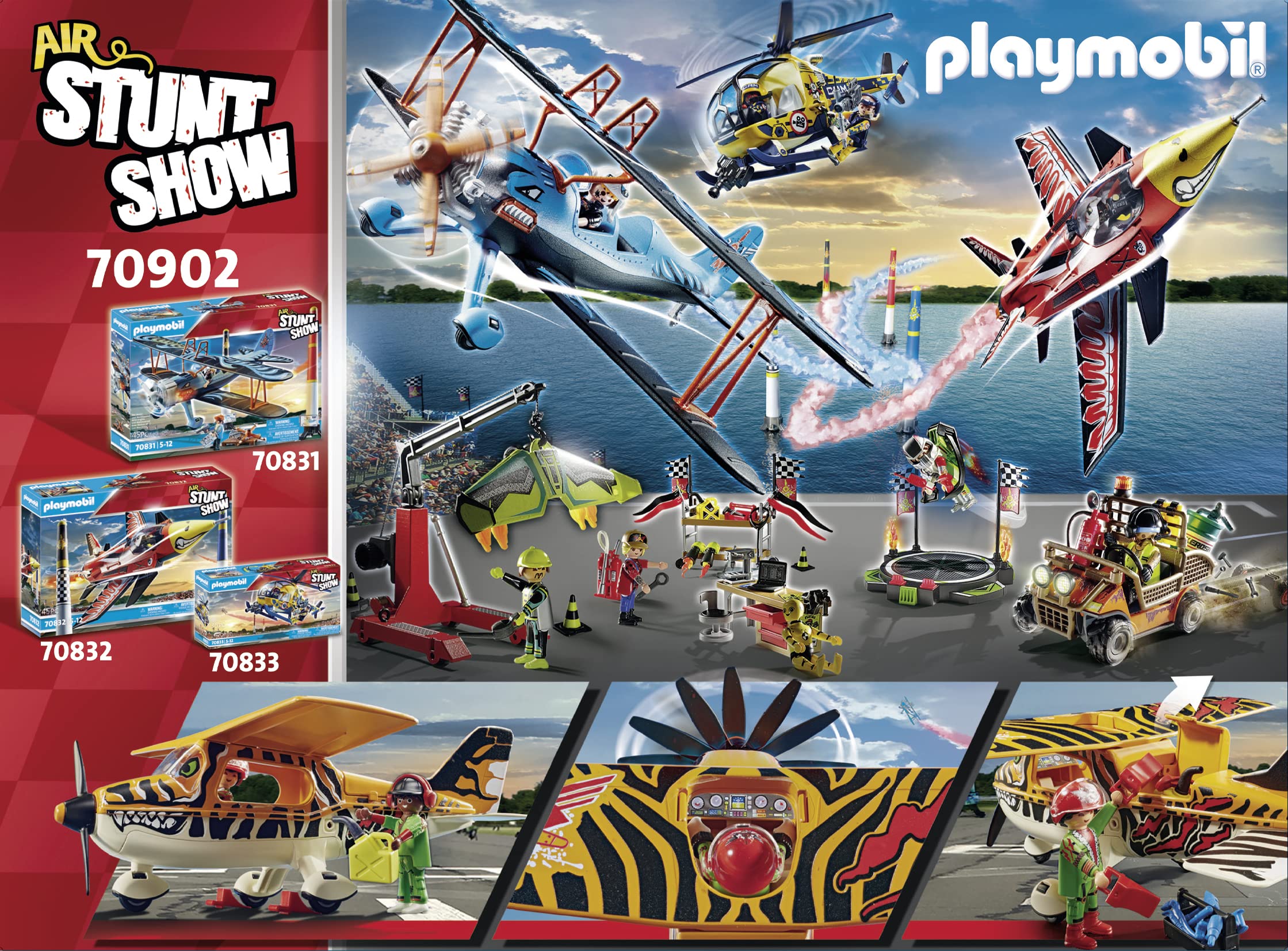 Playmobil Air Stunt Show Tiger Propeller Plane