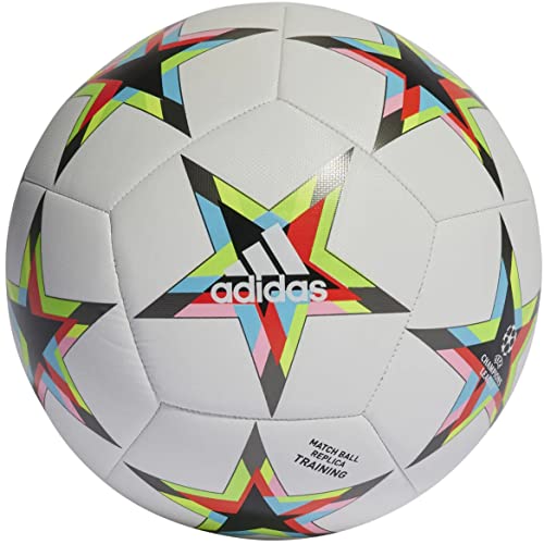 adidas Unisex-Adult Training Texture Ball, White/Silver Metallic/Bright Cyan/Black, 4