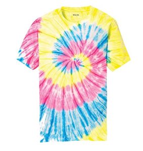 koloa surf company colorful tie-dye t-shirt-2xl-neon rainbow