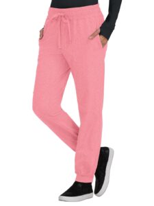 koi basics 741 gemma jogger pant heather soft pink s