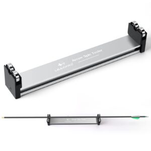 leanpro arrow spine inspector for shaft straightness,vane tuning and broadhead spining, aluminum arrow straightness detector tool