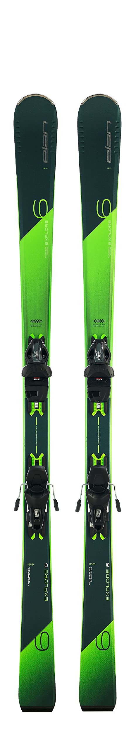 Elan Explore 6 LS Skis w/EL 9 GW Shift Black bindings 2022 Green 160