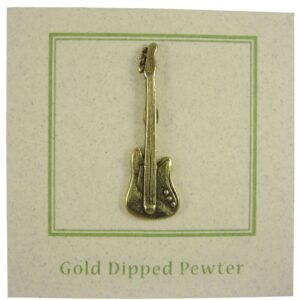 Jim Clift Design Electric Guitar Gold Lapel Pin - 75 Count