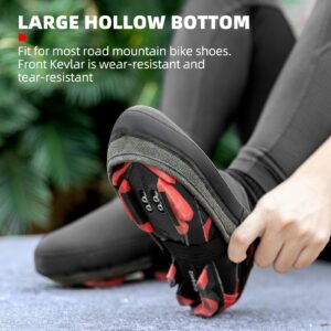 ROCKBROS Cycling Shoe Toe Covers Cold Weather Bike Overshoes Thermal Bicycle Shoe Toe Protector Cover Kevlar for Men Women