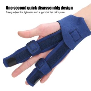 YUYTE Two Fingers Splint, Adjustable Support Protective Correction Brace for Broken Fingers, Injuries, Arthritis, Finger, Tendonitis and Pain Relief