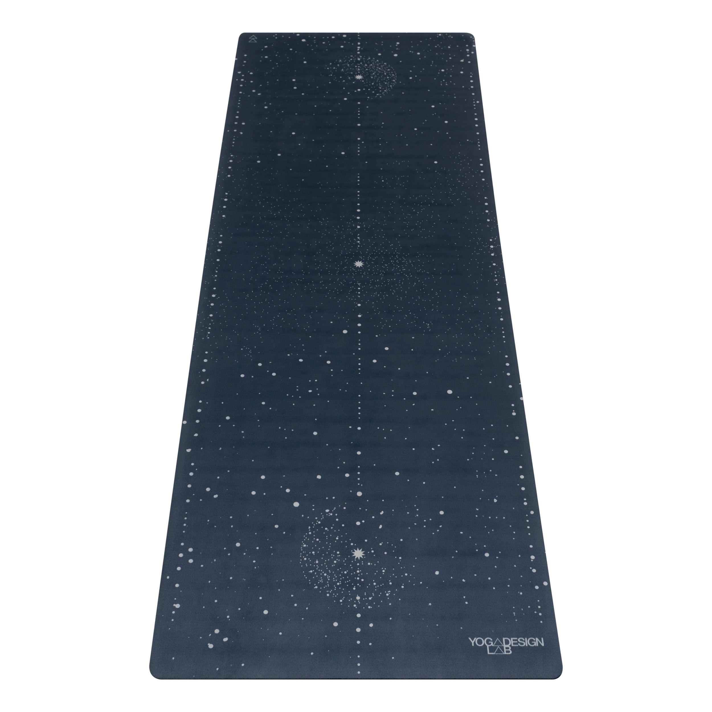 YOGA DESIGN LAB | The Combo Yoga Mat | 2-in-1 Mat+Towel | Eco Luxury | Ideal for Hot Yoga, Power, Bikram, Ashtanga, Sweat | Studio Quality | Includes Carrying Strap! (Celestial, 5.5mm)