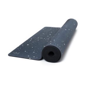 YOGA DESIGN LAB | The Combo Yoga Mat | 2-in-1 Mat+Towel | Eco Luxury | Ideal for Hot Yoga, Power, Bikram, Ashtanga, Sweat | Studio Quality | Includes Carrying Strap! (Celestial, 5.5mm)