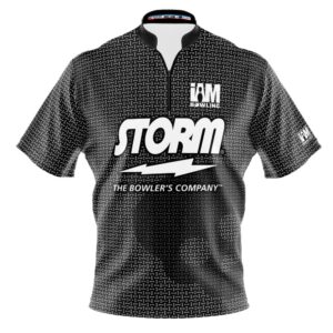 logo infusion dye-sublimated bowling jersey (sash collar) - i am bowling fun design 2040-st - storm - halloween bones (5x-large)