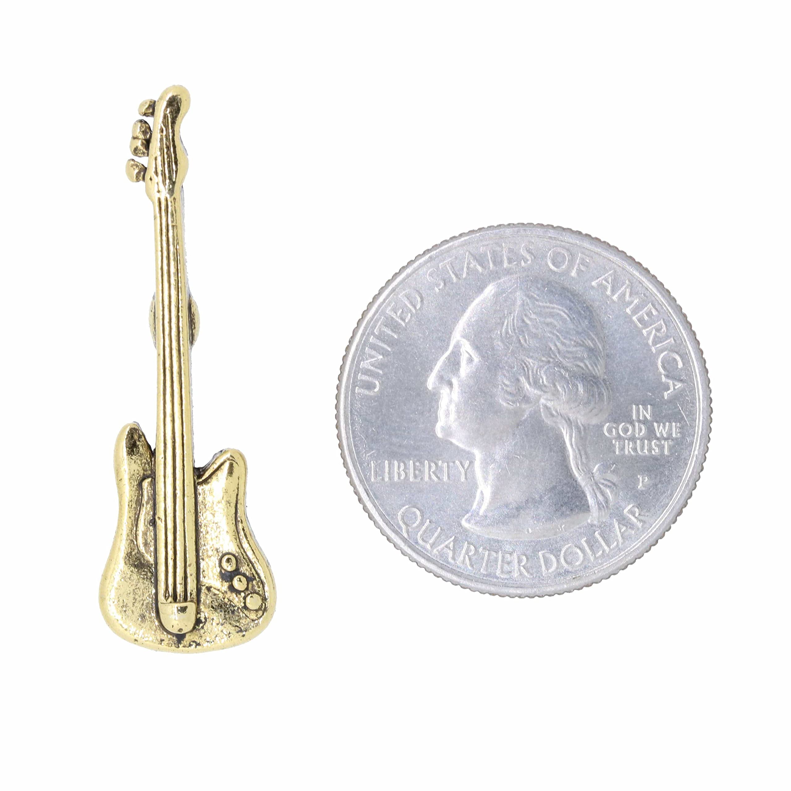 Jim Clift Design Electric Guitar Gold Lapel Pin - 75 Count