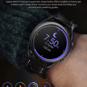 Samsung - Galaxy Watch3 R840U Titanium Smartwatch 45mm GPS Only (Renewed)