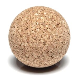 go4cork cork yoga massage ball - 2.4" therapy roller | release stress, tension & circulation | non-toxic, alternative to foam yoga massager | sustainable & eco yogi gift