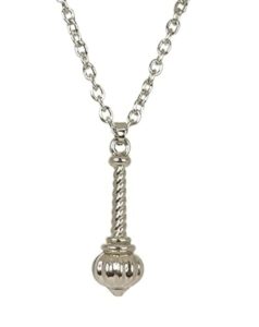 imagine stores mart stainless steel hanuman gada pendant locket with black rope for men and women