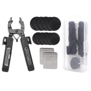 autorocking bike tire patch repair kit, glueless bicycle inner tube puncture patching, with bicycle chain master link combo pliers