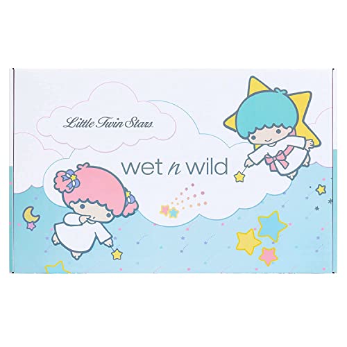 wet n wild Little Twin Stars Full Makeup Set | Gift Set | Primer | Setting Spray | Makeup Brushes | Highlighters | Makeup Sponges | 15-Pan Pigment Palette | Lip Scrub | Lip Gloss, Full Collection