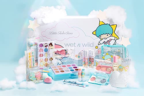 wet n wild Little Twin Stars Full Makeup Set | Gift Set | Primer | Setting Spray | Makeup Brushes | Highlighters | Makeup Sponges | 15-Pan Pigment Palette | Lip Scrub | Lip Gloss, Full Collection