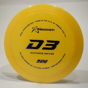 Prodigy D3 (500 Plastic) Distance Driver Golf Disc, Pick Weight/Color [Stamp & Exact Color May Vary] Orange 173-174 Grams Orange 173-174 Grams