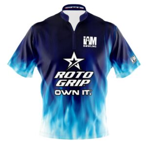 logo infusion dye-sublimated bowling jersey (sash collar) - i am bowling fun design 2016-rg - roto grip (xx-large) multicolored