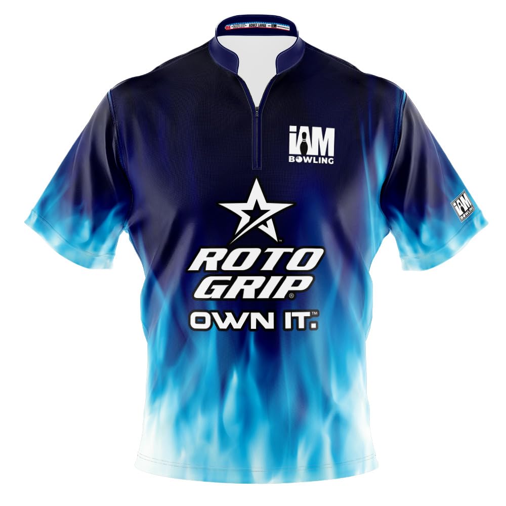 Logo Infusion Dye-Sublimated Bowling Jersey (Sash Collar) - I AM Bowling Fun Design 2016-RG - Roto Grip (XX-Large) Multicolored