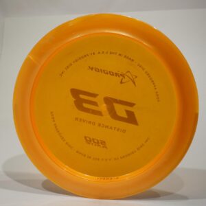 Prodigy D3 (500 Plastic) Distance Driver Golf Disc, Pick Weight/Color [Stamp & Exact Color May Vary] Orange 173-174 Grams Orange 173-174 Grams