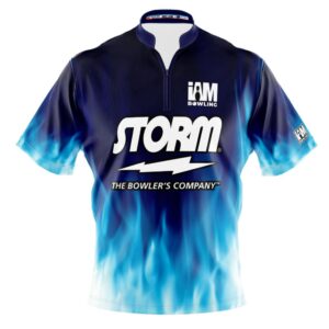 logo infusion dye-sublimated bowling jersey (sash collar) - i am bowling fun design 2016-st -storm (xx-large)