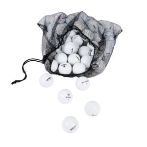 Clean Green Used Golf Balls 48 Pack Recycled Used Wilson Golf Balls - includes a Mix of Cheap Golf Balls for Wilson Triad Golf Ball, Wilson Staff Golf Balls, Wilson Duo Soft Golf Balls