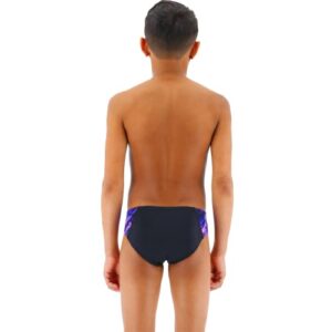 TYR Boys' Standard Cadence Racer Brief Swimsuit, Purple, 22