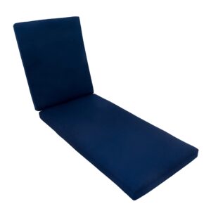 eddie bauer chaise cushion, 23" x 45" x 2 1/2", canvas navy