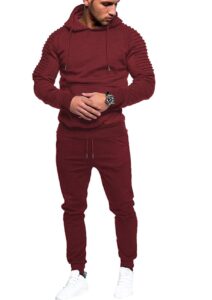 coofandy men's tracksuit set 2 piece hoodie sweatsuit casual jogging athletic suits set