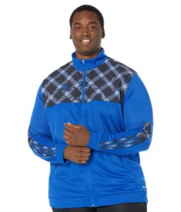 adidas men's standard tiro track jacket, team royal blue/black, medium