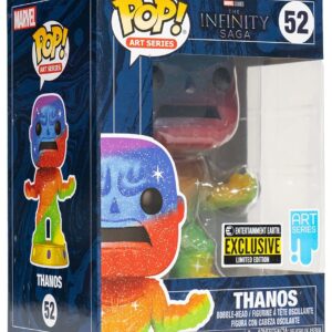 Funko Marvel Infinity Saga Thanos Art Series Pop! Vinyl Figure with Premium Pop! Protector Entertainment Earth Exclusive