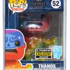 Funko Marvel Infinity Saga Thanos Art Series Pop! Vinyl Figure with Premium Pop! Protector Entertainment Earth Exclusive