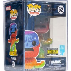 Funko Marvel Infinity Saga Thanos Art Series Pop! Vinyl Figure with Premium Pop! Protector Entertainment Earth Exclusive